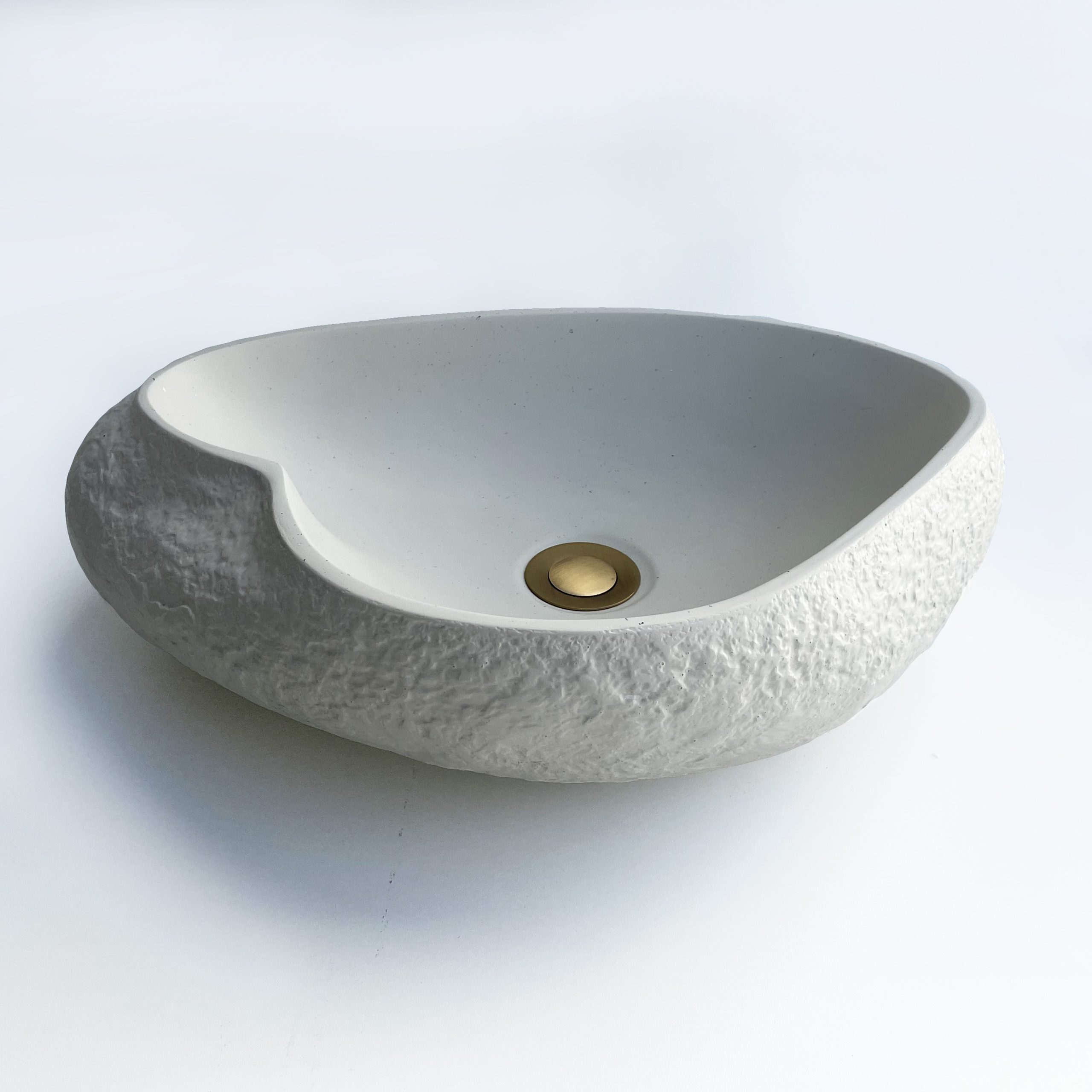 Millstone Basin Small – Concrete Colour – De-Niche Finishing