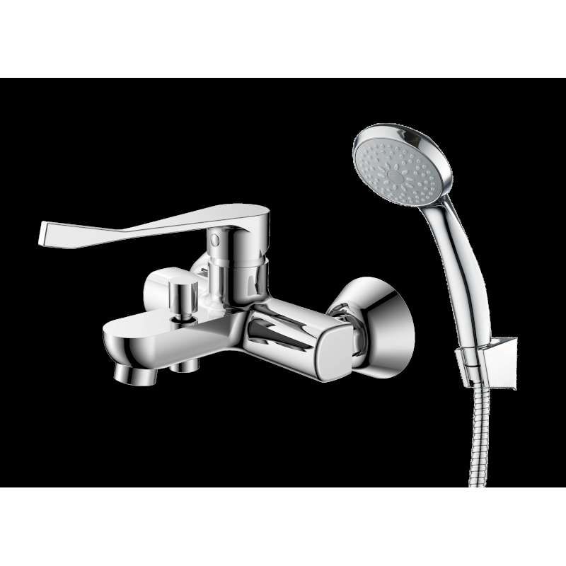 SL120EAW ELBOW ACTION WALL TYPE BATH MIXER WITH HANDSHOWER – De-Niche ...