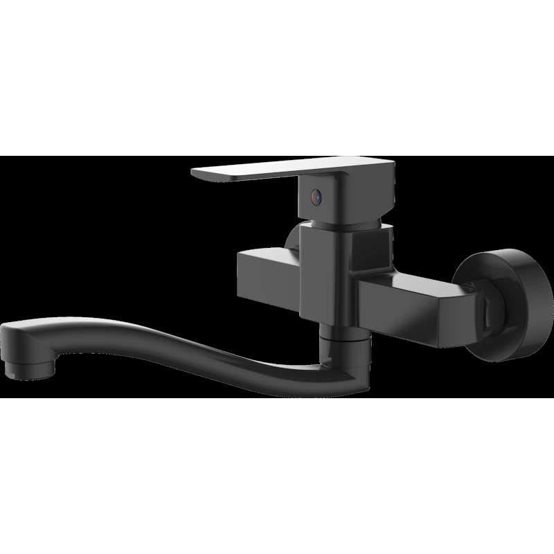 SL220SNB – STERLYN DOUBLE BLACK WALL TYPE MIXER – De-Niche Finishing
