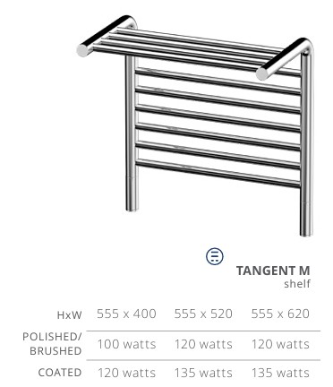 ZAM0400 TANGENT M 400 ELECTRIC SHELF 555X400MM POL/BRU/COATED – De ...