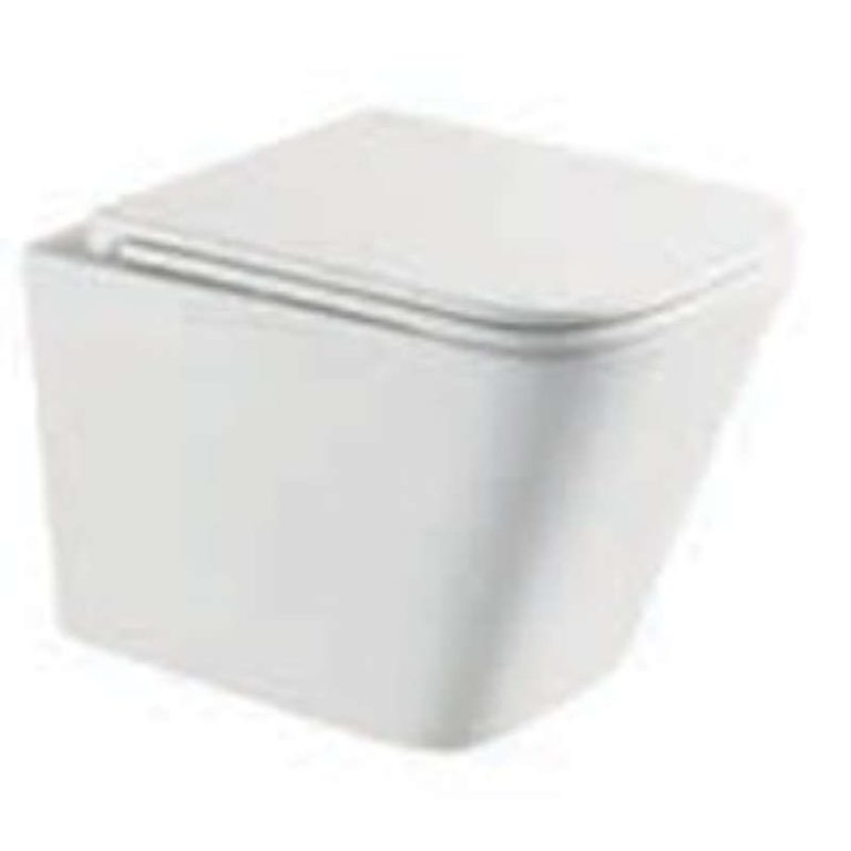 LAVE QUINCY SQUARE WALL HUNG PAN WHITE INC SEAT – De-Niche Finishing